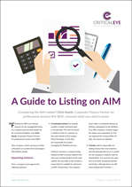 A Guide to Listing on AIM