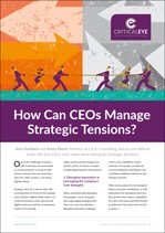 How can CEOs Manage Strategic Tensions?