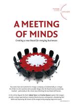 A Meeting of Minds - Creating a new board for merging businesses