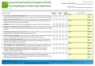 Acquisition & Integration Checklist - Assessing Management within ...