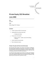 Private Equity CEO Breakfast - June 2009