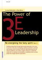 The Power of 3E Leadership: Re-energising the Sony Spirit - Part 2